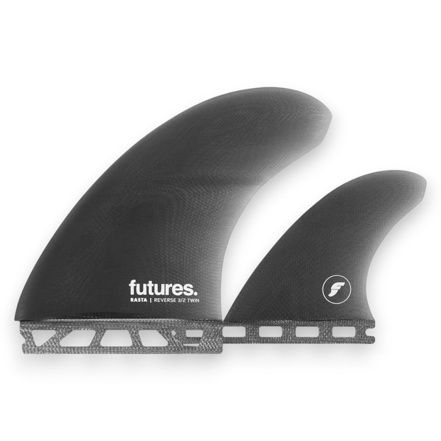 Futures Rasta 3/2 Reverse Fibreglass Twin + 1– The Surfboard Studio